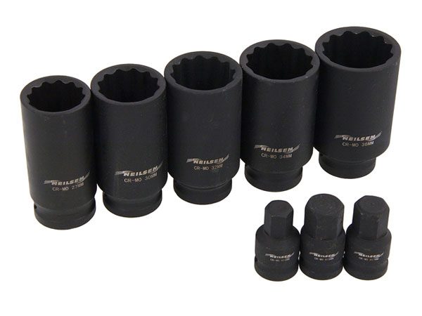 8pc Drive Shaft Socket Set - Performance Tools