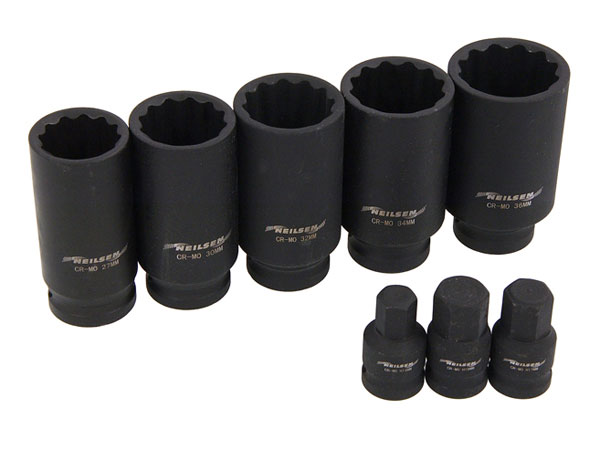 8pc Drive Shaft Socket Set - Performance Tools