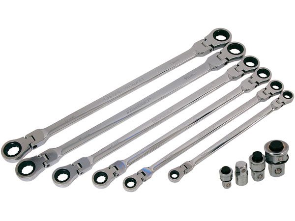 Flexi-Head Ratchet Spanner Set - Performance Tools